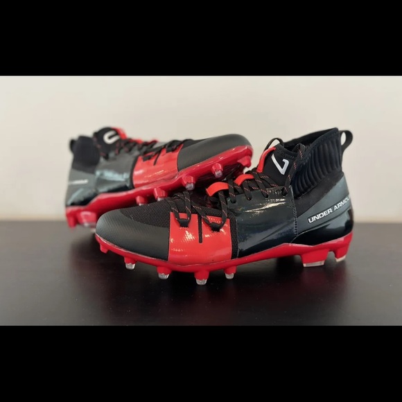 Under Armour | Shoes | Size 3 Under Armour C1n Mc Football Cleats Black ...